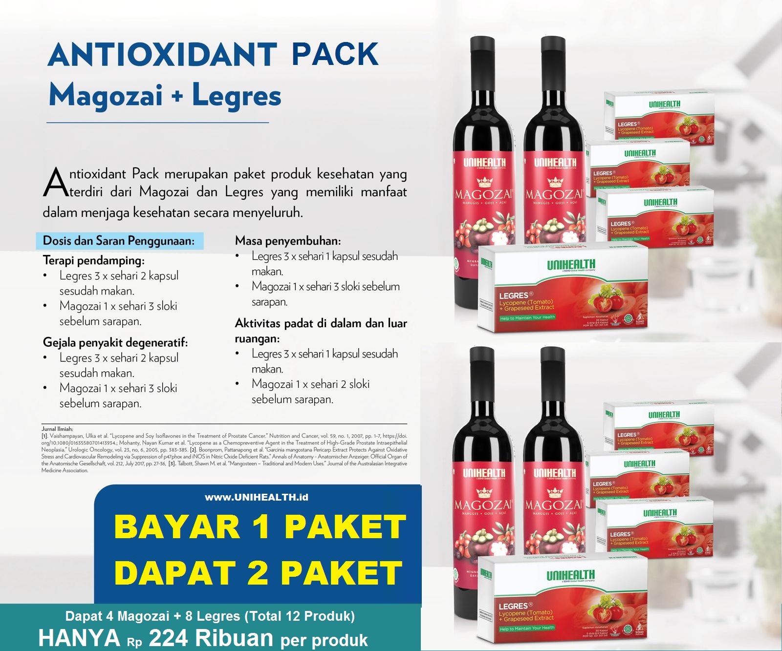 Antioxidant Pack - UNIHEALTH - www.unihealth.id Paket Hemat Antioksidan ...